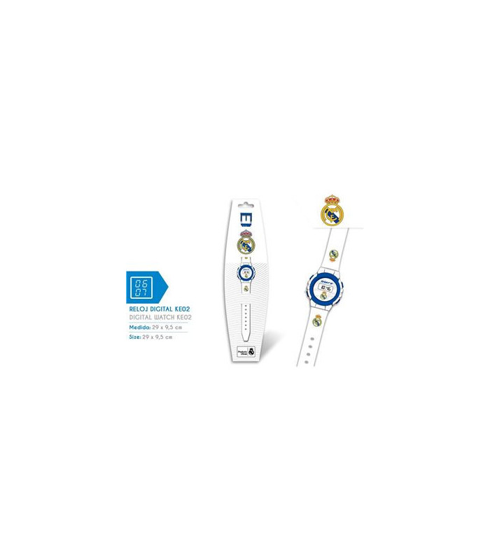 Reloj digital KE02 Real Madrid Blanco